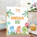 Dino Dig Table Sign Dinosaur Party Decor Dino Dig Sign Dino - Etsy