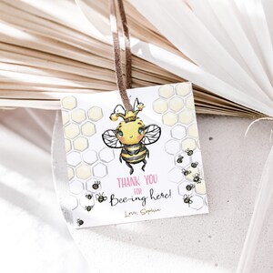 Editable Bee Thank You Tags, Bee Day Decorations, Thank You for Beeing ...