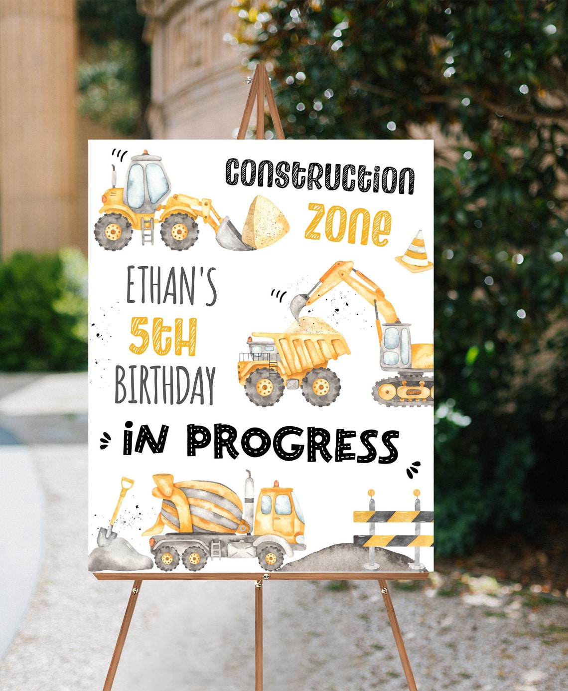 Construction Welcome Sign Instant Download Dum Truck | Etsy