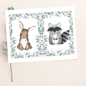 Woodland Animals Banner, Forest Baby Shower or Birthday Decorations ...