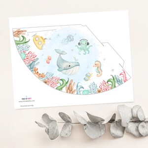 Under the Sea Party Hat, Ocean Birthday Decorations Boy, Printable Kids ...