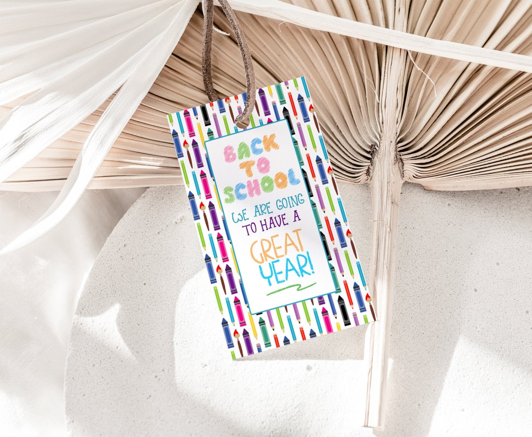 Welcome Back to School Tags, Back to School Tag, Teacher Tag, School ...