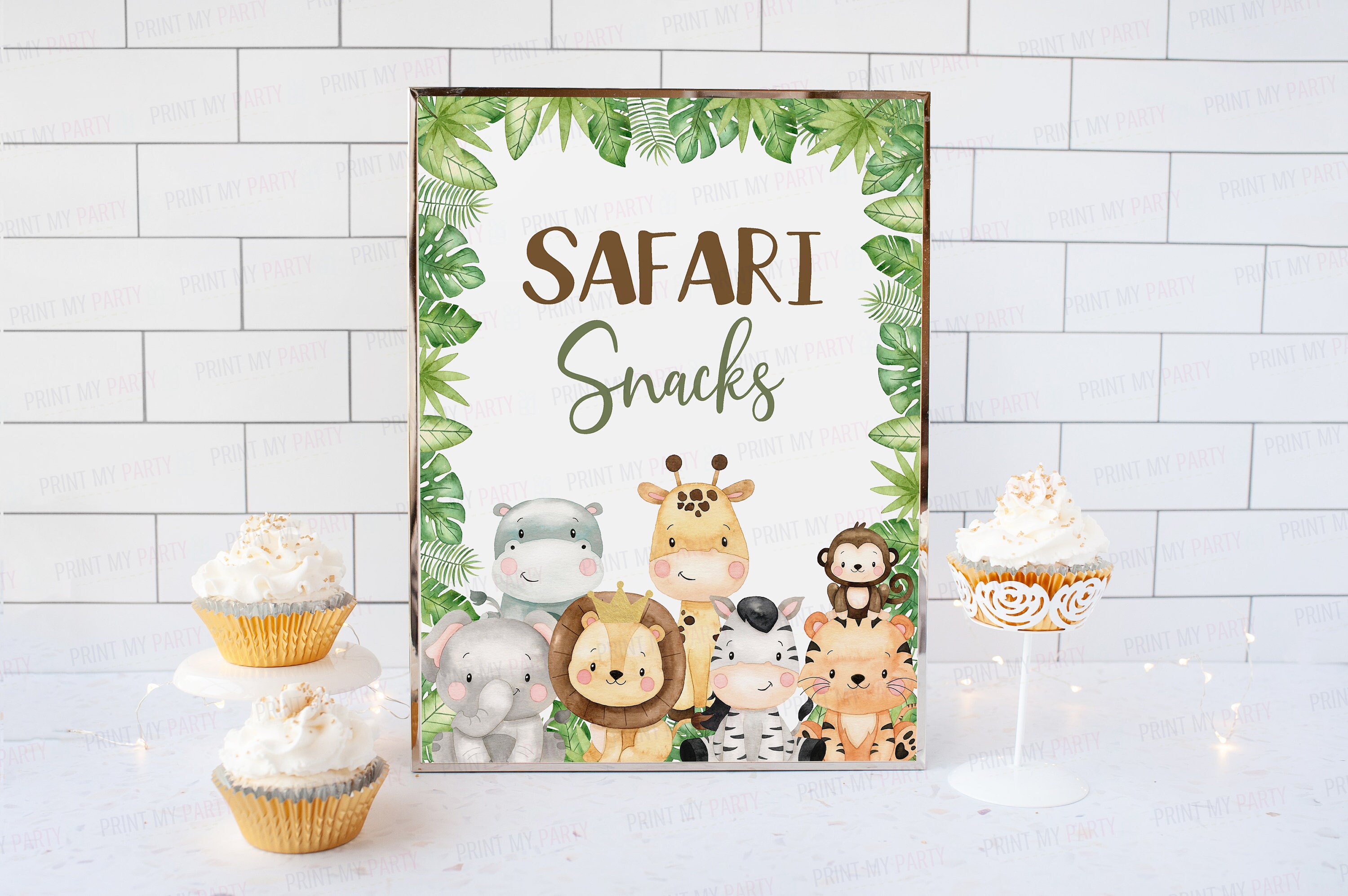 Safari Snacks Sign, Safari Table Signs, Safari Birthday Decorations ...