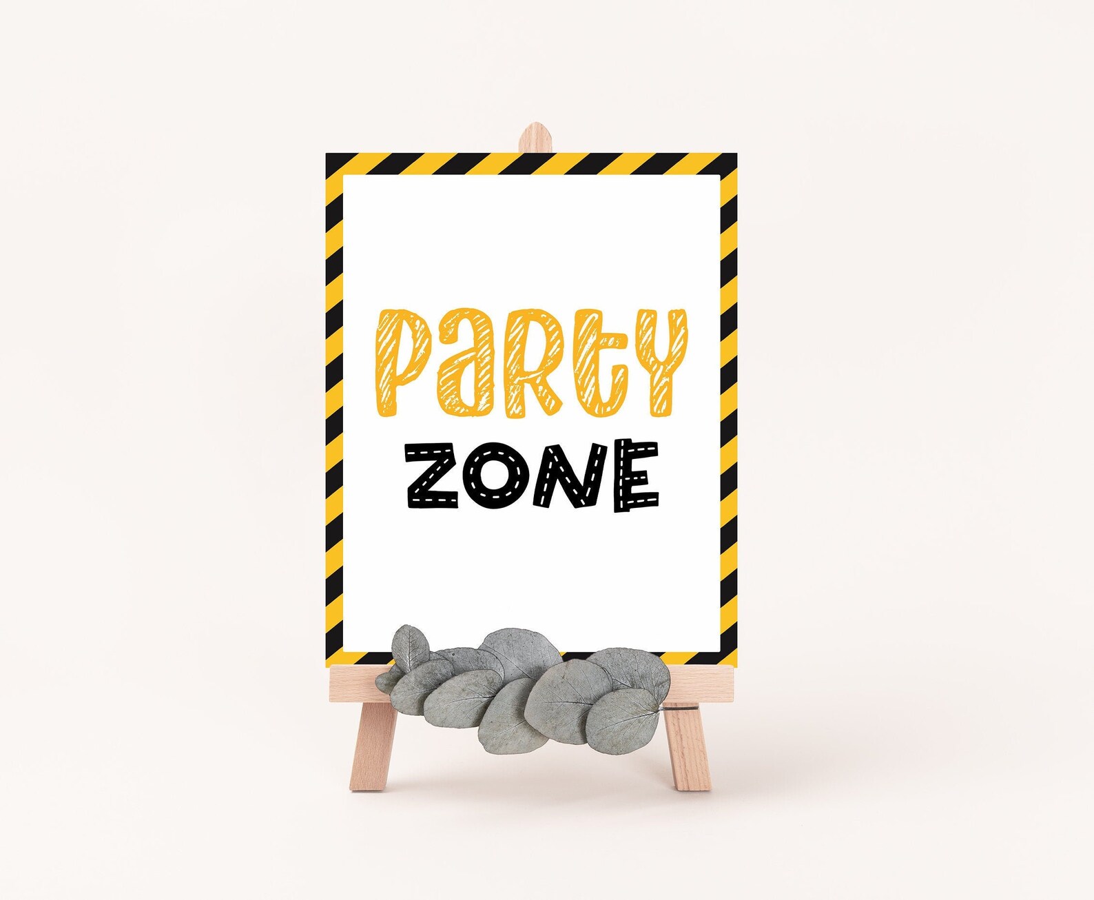 Construction Party Sign Party Zone Sign Dump Truck Party | Etsy