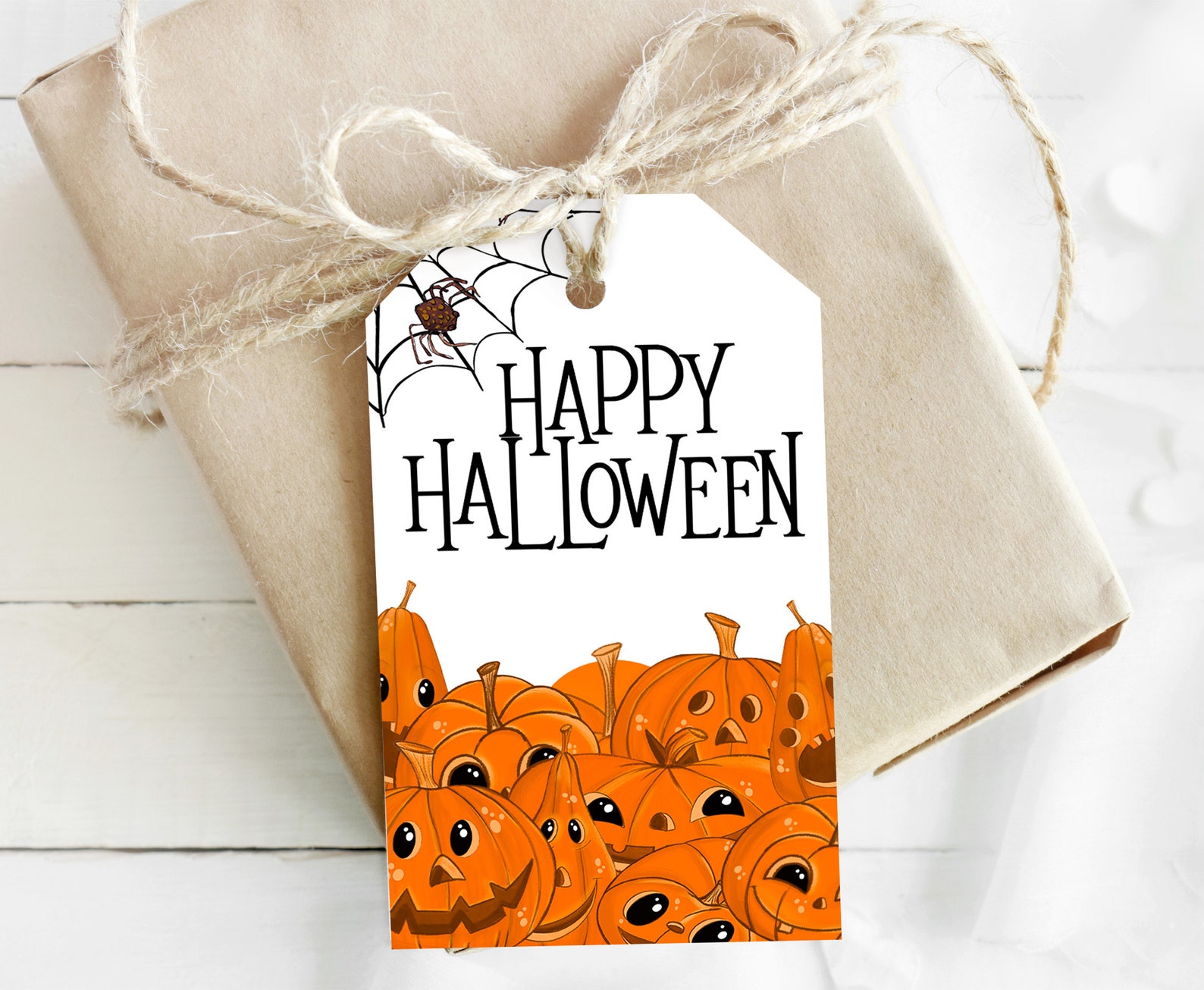 Happy Halloween Tags Printable Halloween Favortags Halloween - Etsy