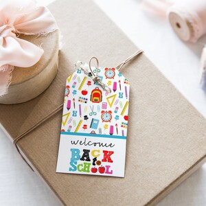 Welcome Back to School Tags Printable Back to School Tag - Etsy
