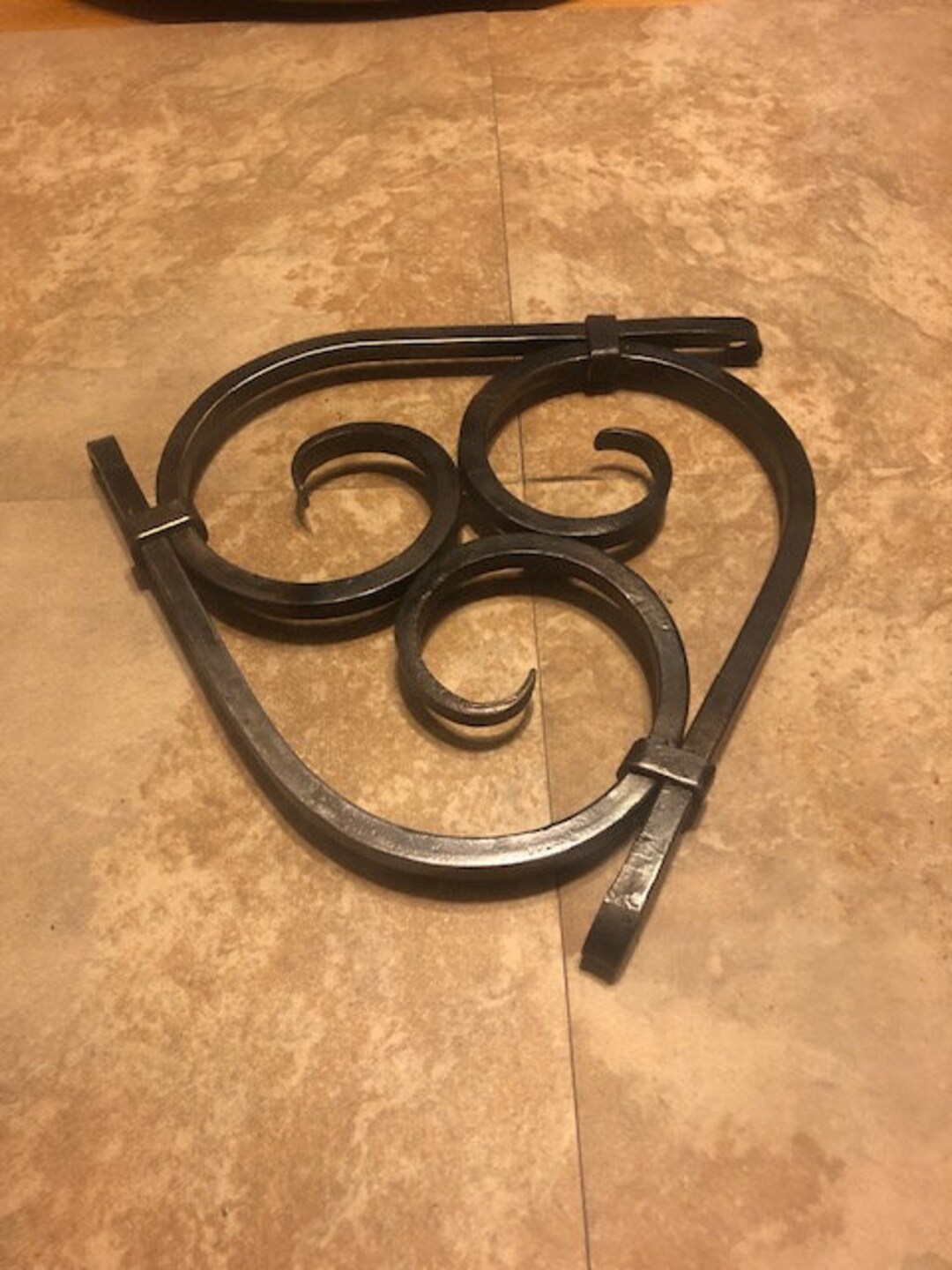 Hand Forged Scroll Trivet - Etsy