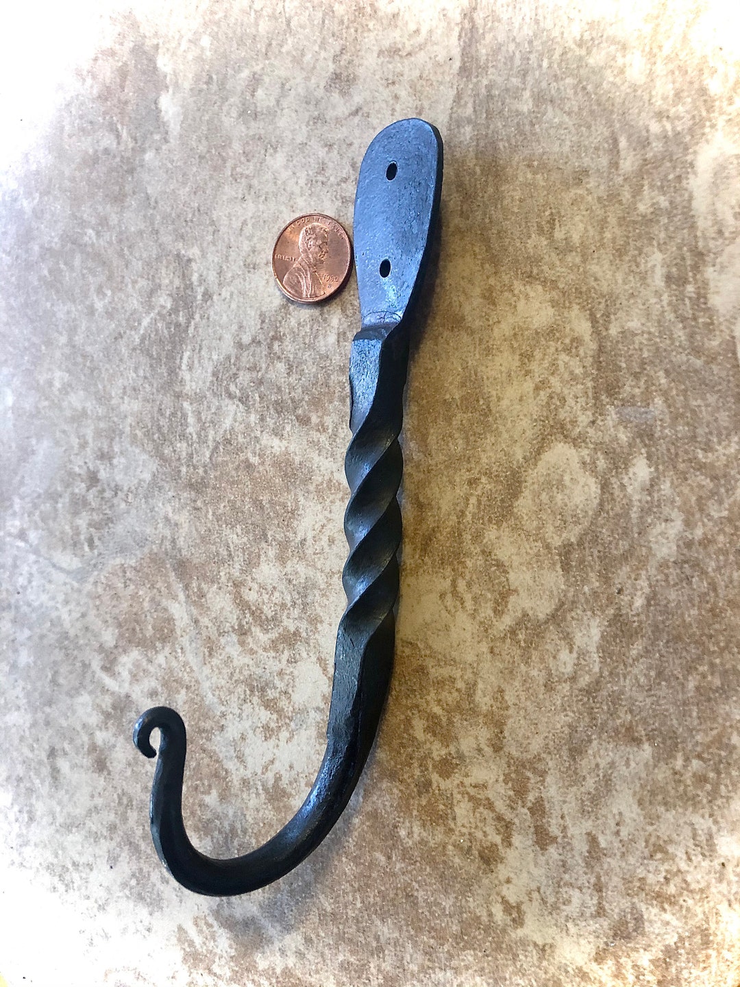 Hand Forged Twisted Wall Hooks - Etsy