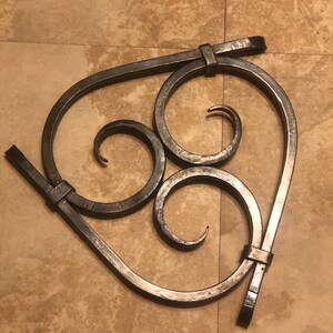 Hand Forged Scroll Trivet - Etsy