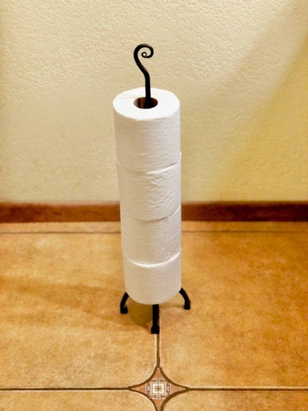 Free Standing Vertical Toilet Paper Storage Etsy