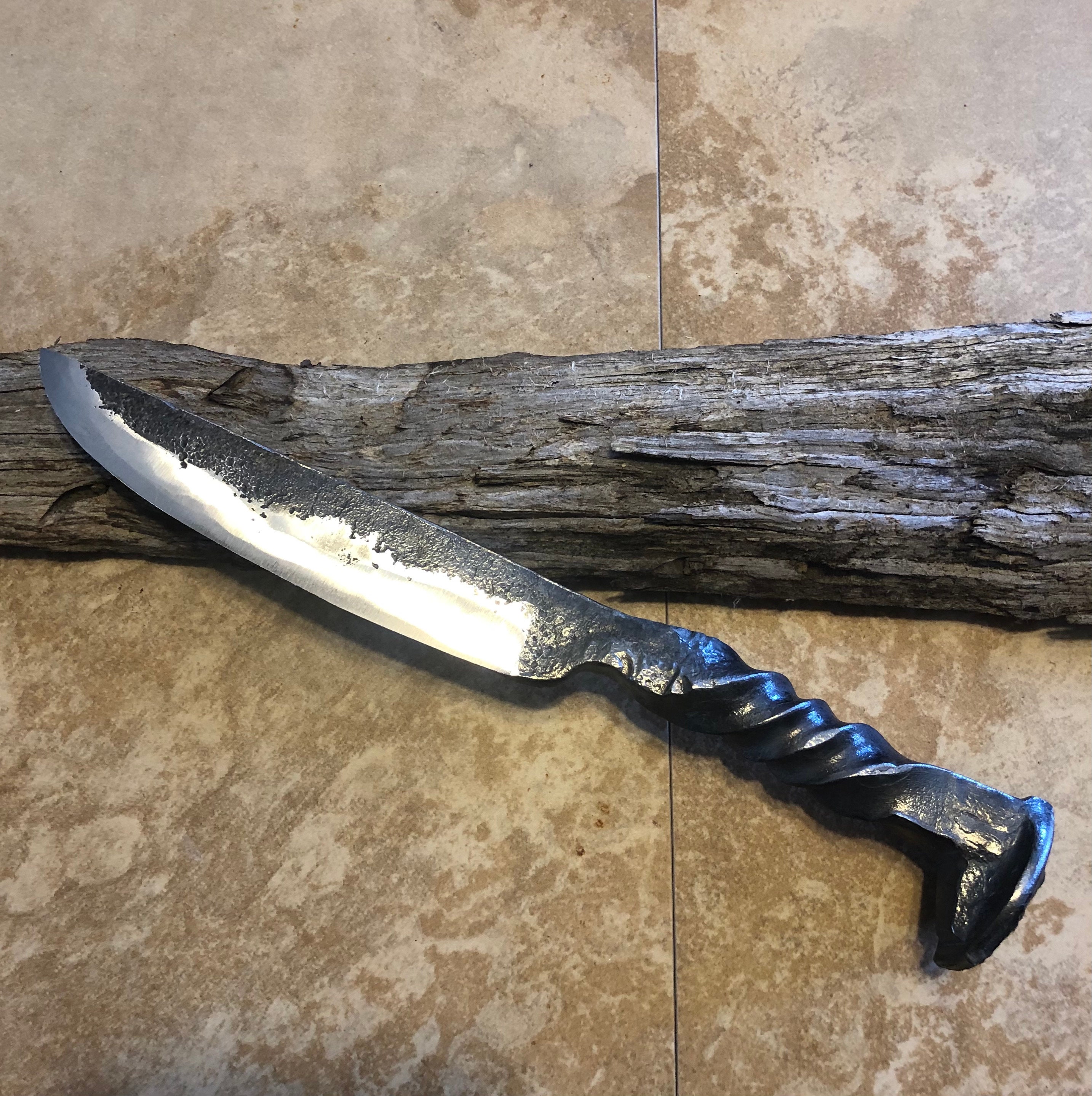 Hand Forged Railroad Spike Knife - Etsy