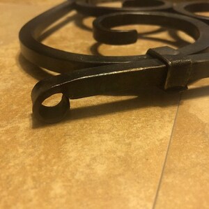 Hand Forged Scroll Trivet - Etsy