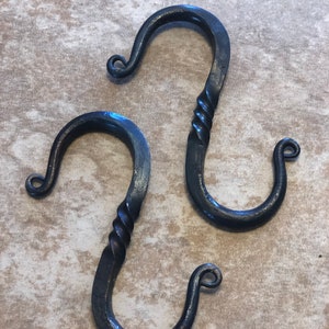 Hand Forged Twisted "s" Hooks - Etsy