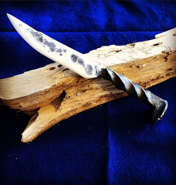Hand Forged Railroad Spike Knife - Etsy