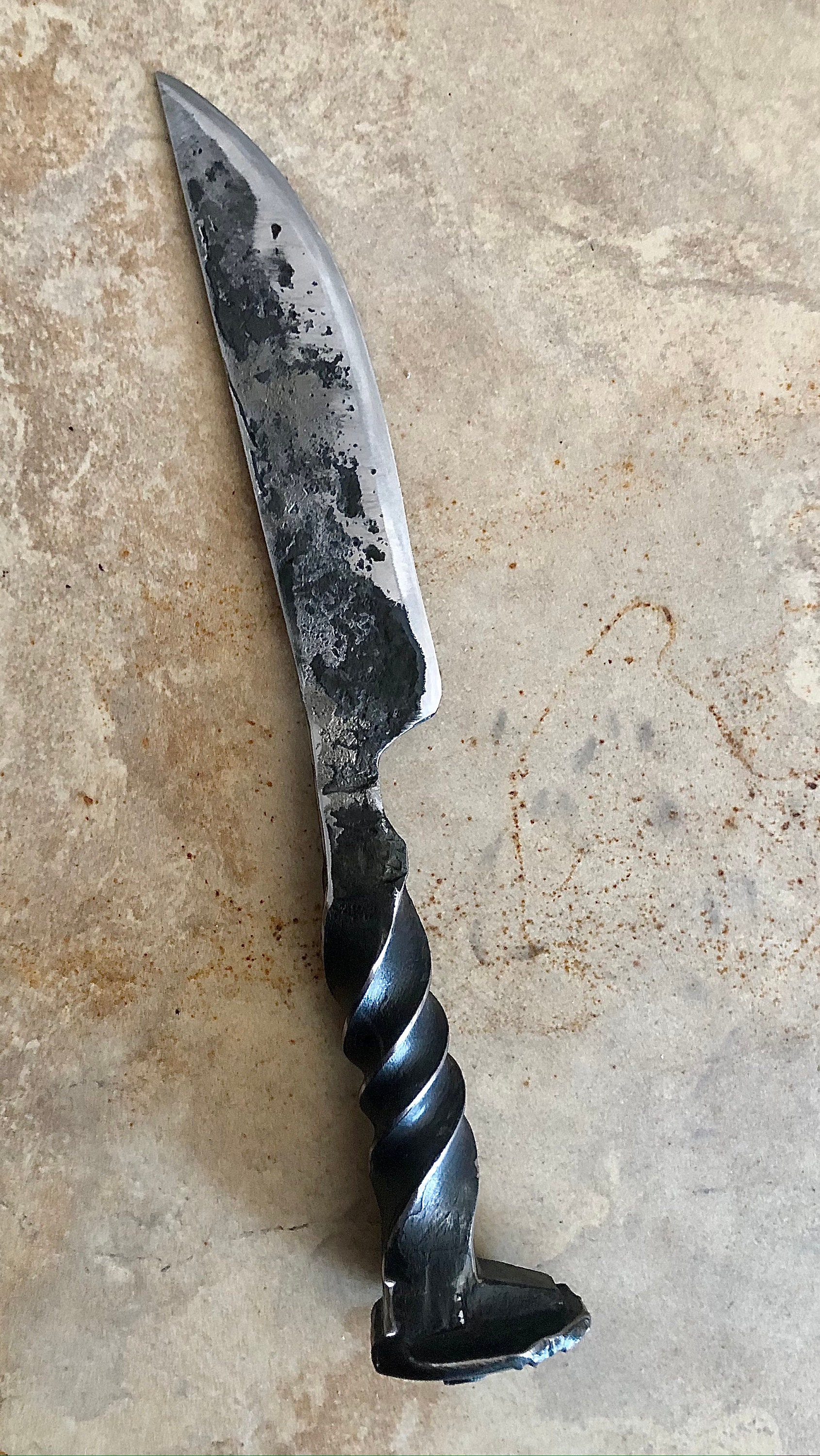 Hand Forged Railroad Spike Knife - Etsy