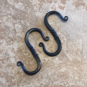 Hand Forged Twisted "s" Hooks - Etsy