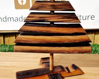 Whisky Barrel Stave Christmas Tree. Solid Oak. Scottish Gifts, Handmade ...
