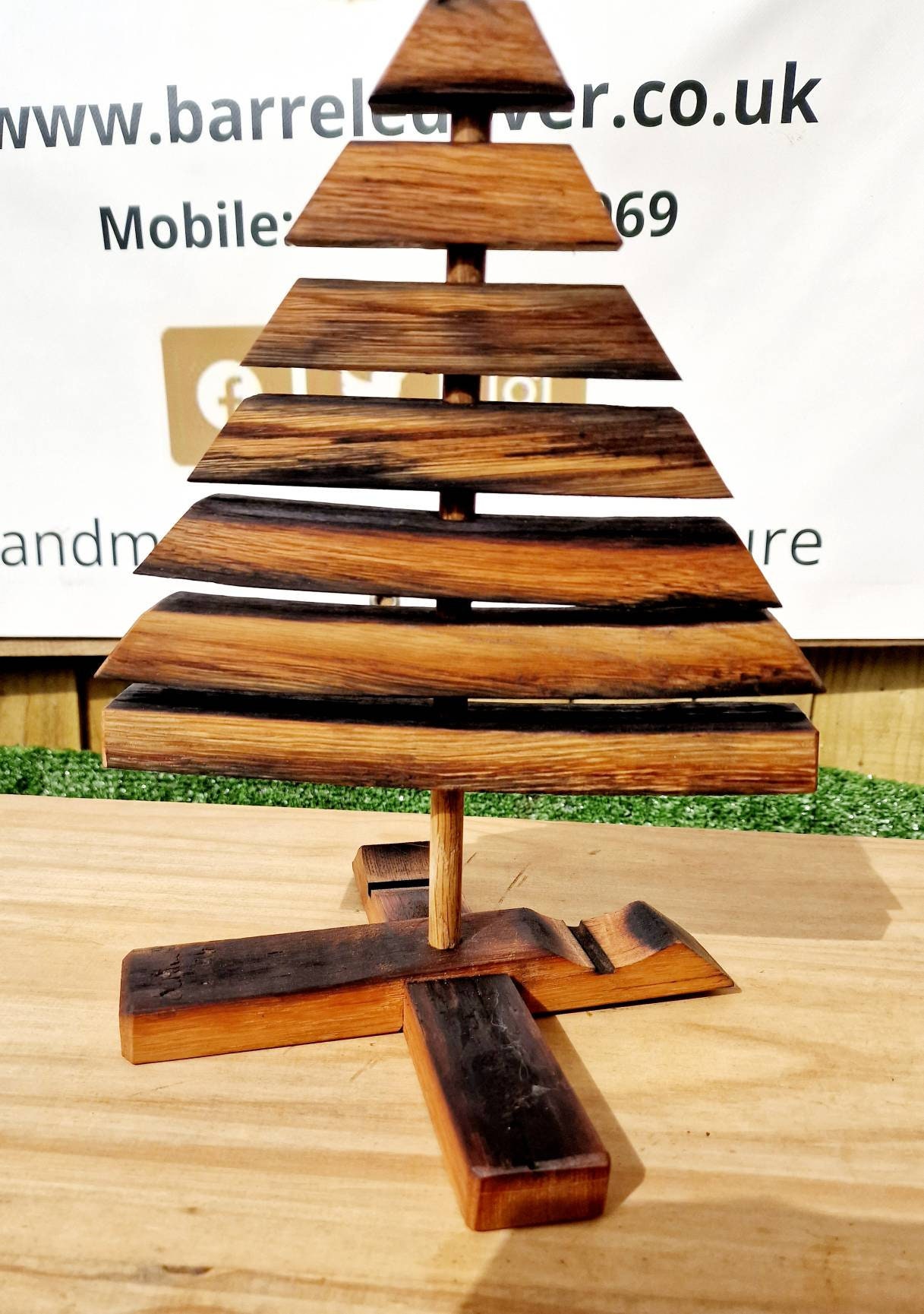 Mini Whisky Barrel Christmas Tree - Etsy UK