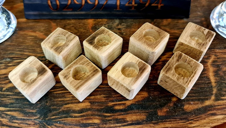 Oak Whisky Barrel Stave Ice Cubes Pack of 8 Made to Order - Etsy