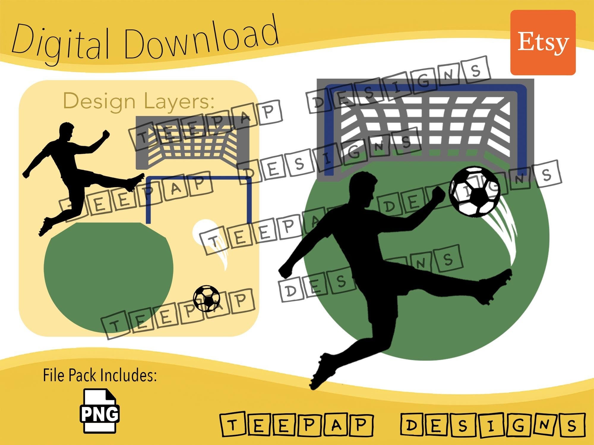 Soccer Cake Topper PNG | Football Cake Decoration | DIY Sports Cake ...