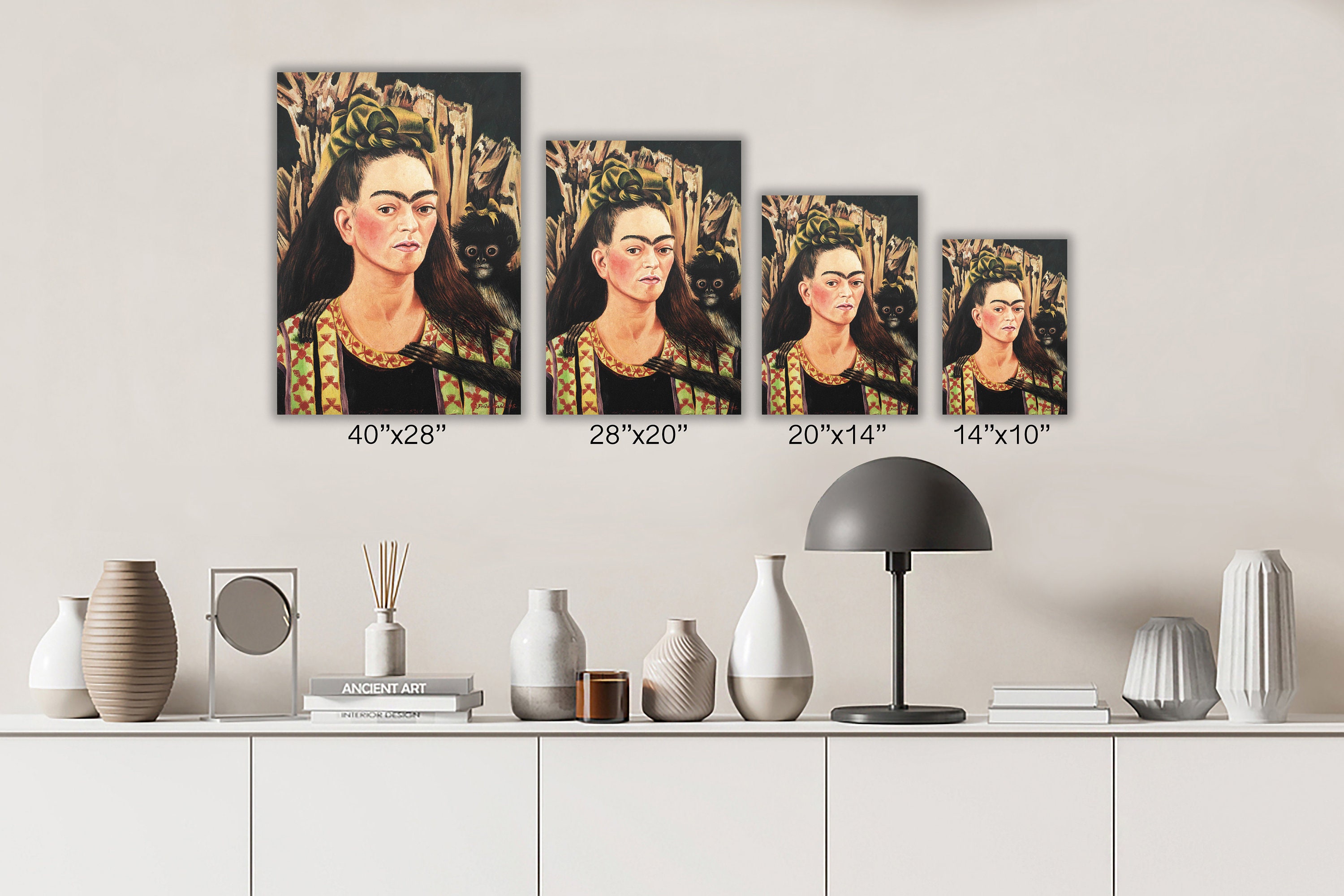 Frida Kahlo Selbstportrait Leinwand Wand Kunst Dekoration - Etsy.de