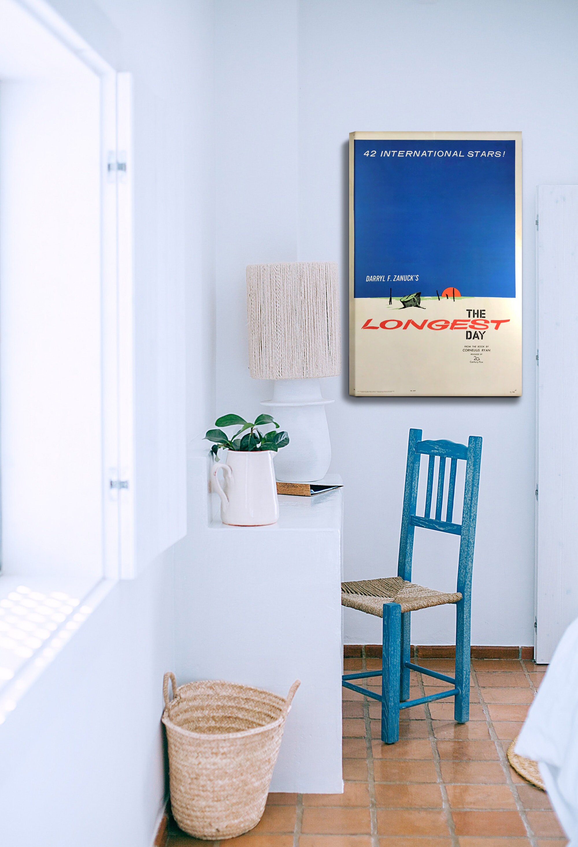 The Longest Day 1962 Film Poster Print Canvas Vintage Movie - Etsy