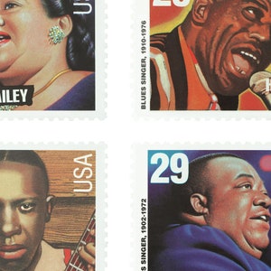The Most Popular Jazz Singers 4 Pcs Stamp Postage Picture Poster Framed ...