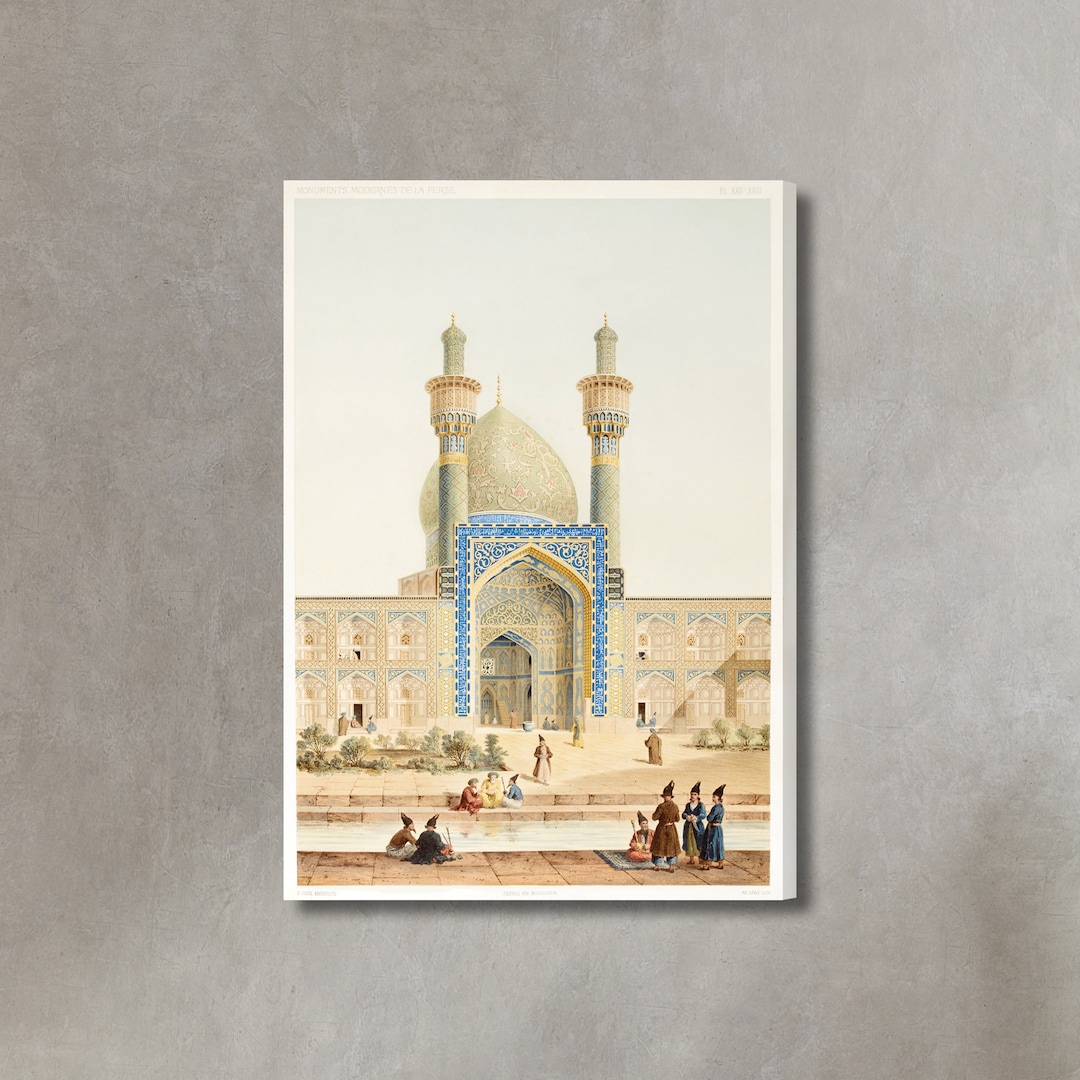 Monuments of Modern Persia Photo Print Canvas, Isfahan Iran, Persian ...