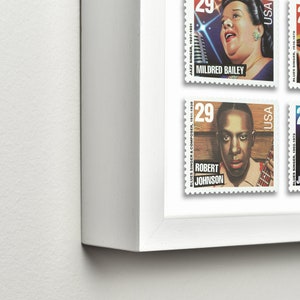 The Most Popular Jazz Singers 4 Pcs Stamp Postage Picture Poster Framed ...