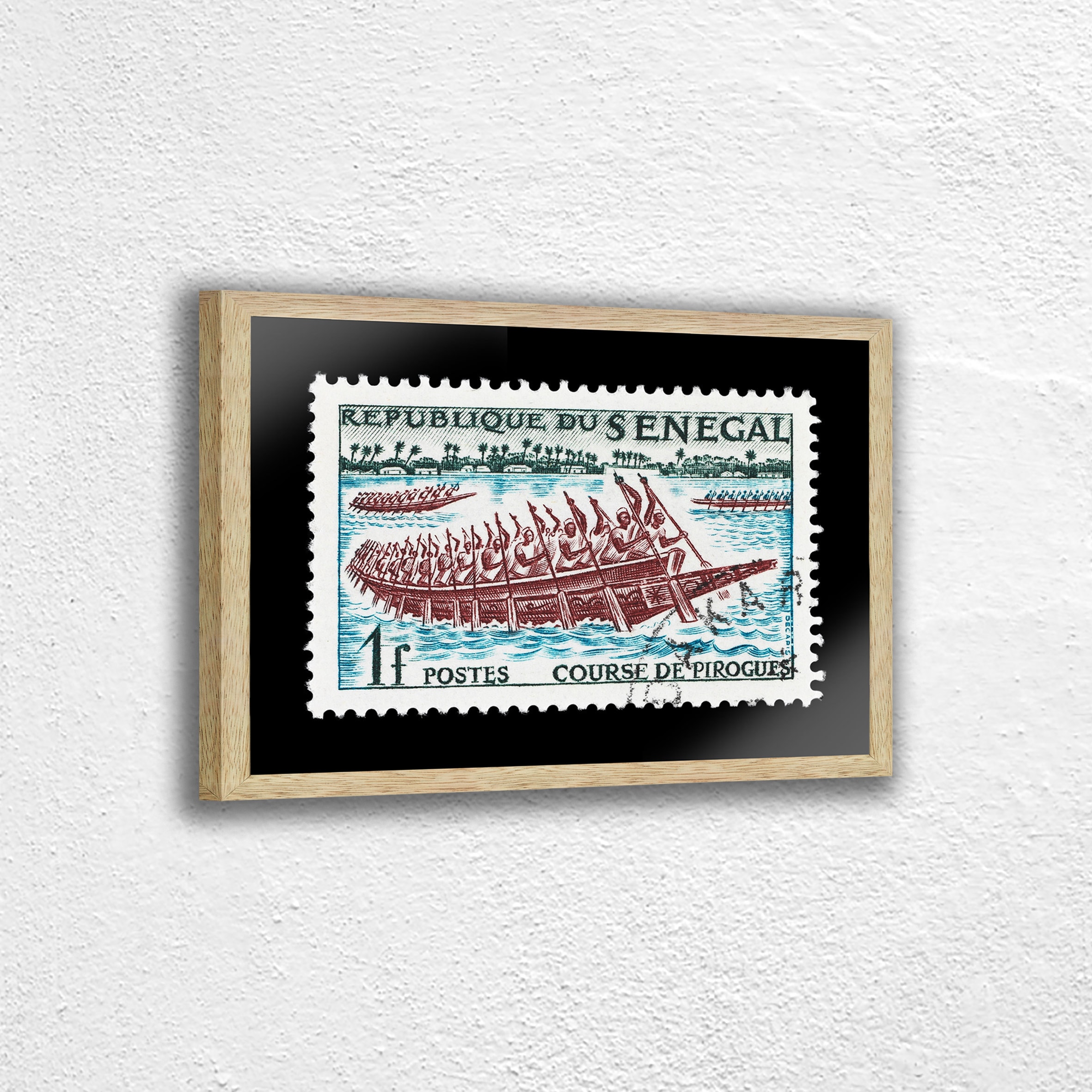 Vintage African Stamp Art Postage Senegal Senegalese Stamp - Etsy