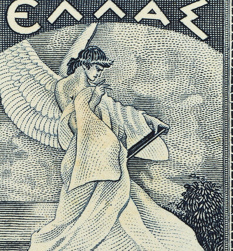 The Glory of Psara Artwork Greek Stamp Greece Stamp Poster - Etsy