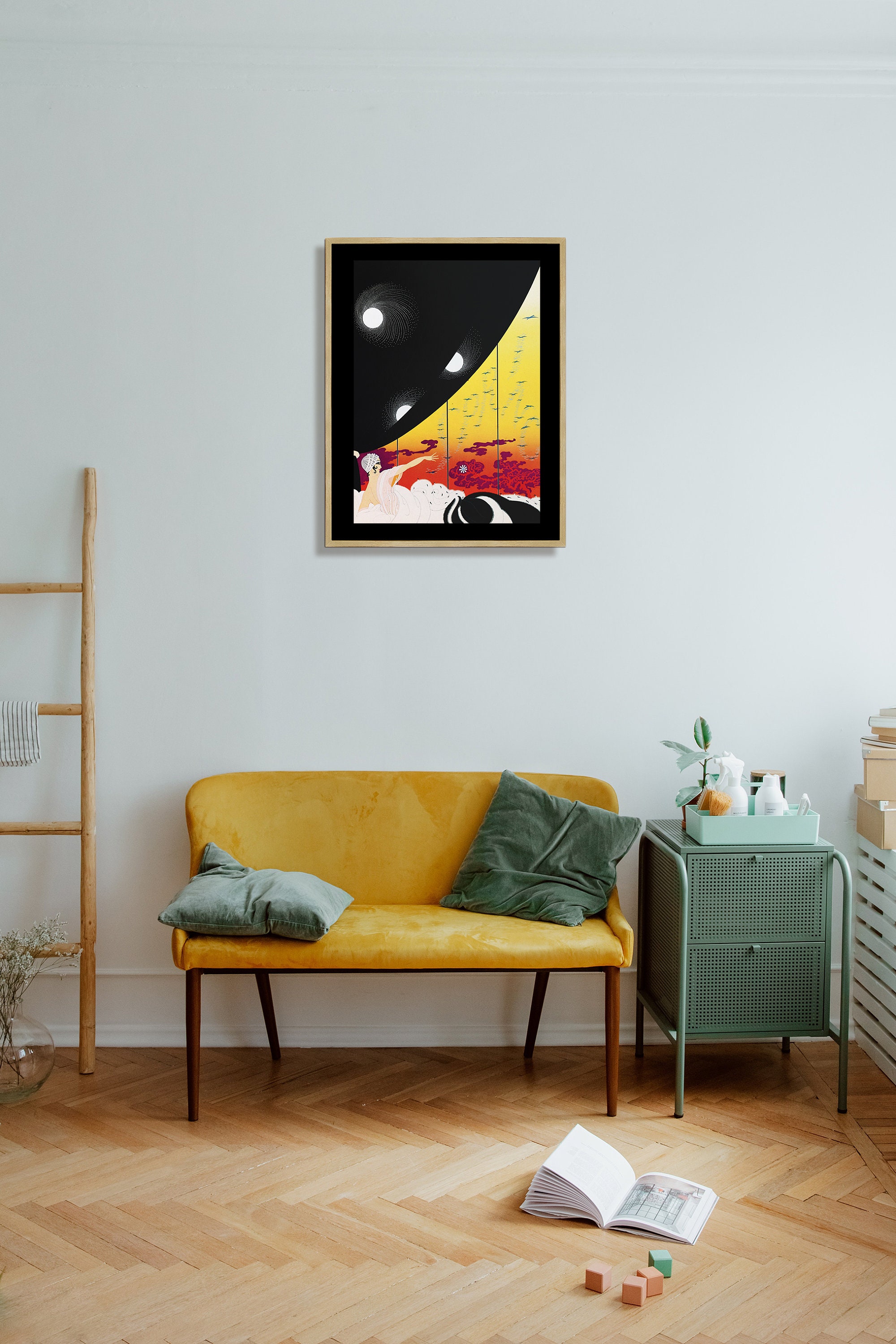 Erte 'coming of Spring' Framed Canvas Print: Art Deco Wall Art - Etsy