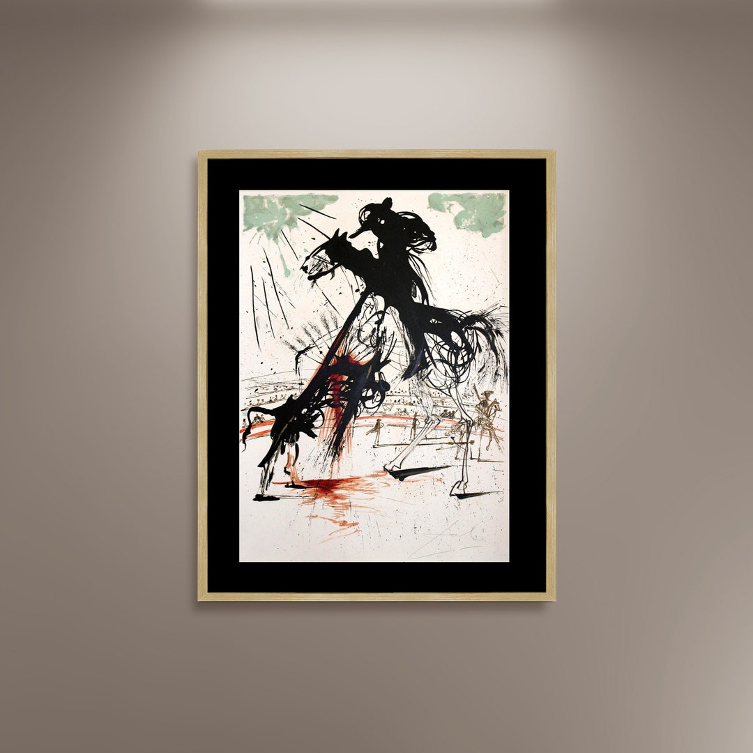 Salvador Dalí, Picador Bullfighter Poster Print Framed Canvas, Vintage ...