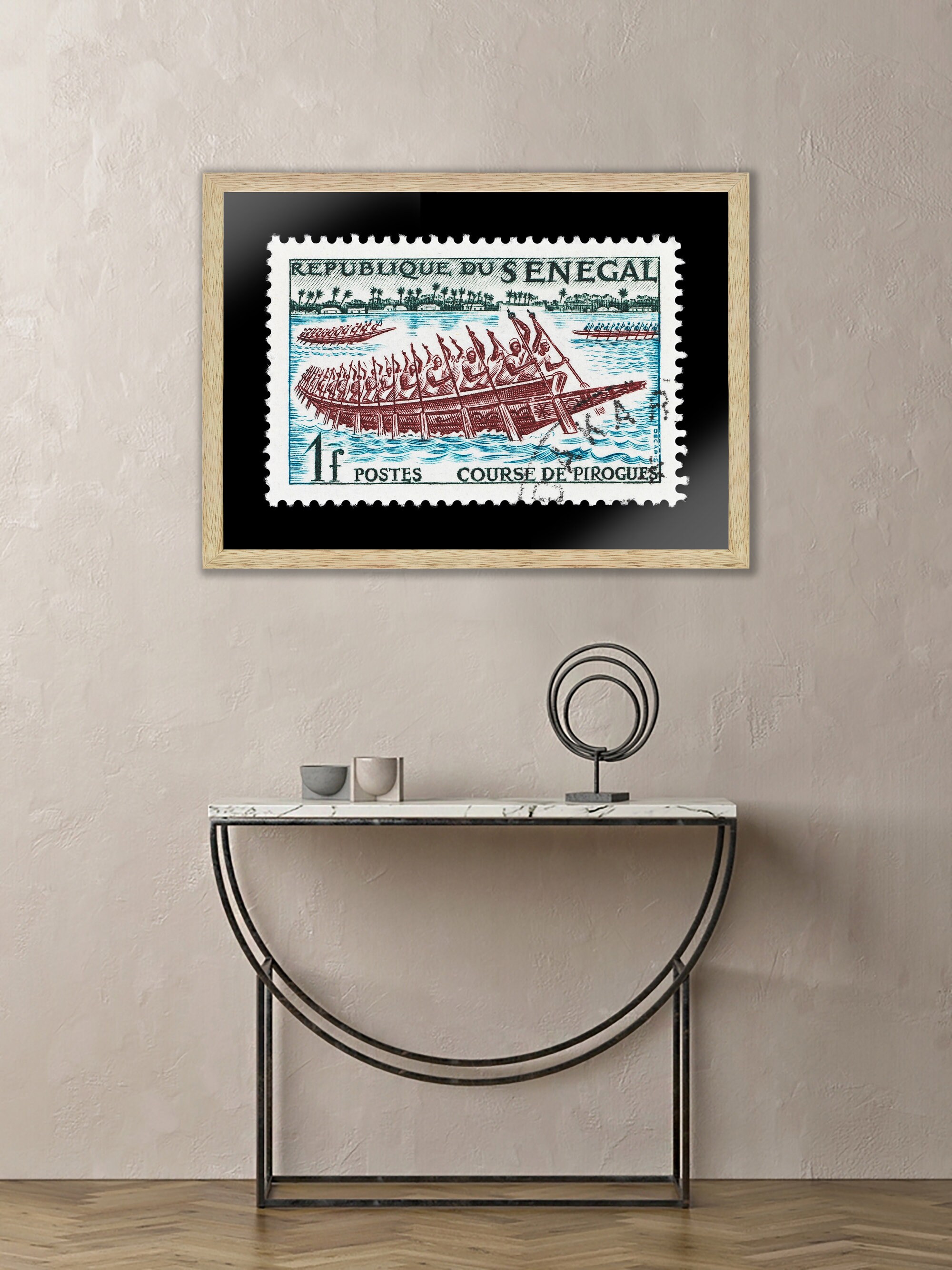 Vintage African Stamp Art Postage Senegal Senegalese Stamp - Etsy