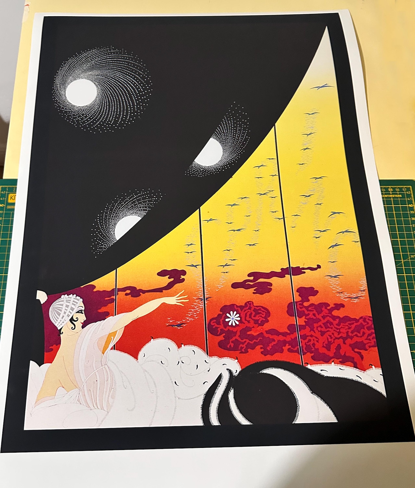 Erte 'coming of Spring' Framed Canvas Print: Art Deco Wall Art - Etsy