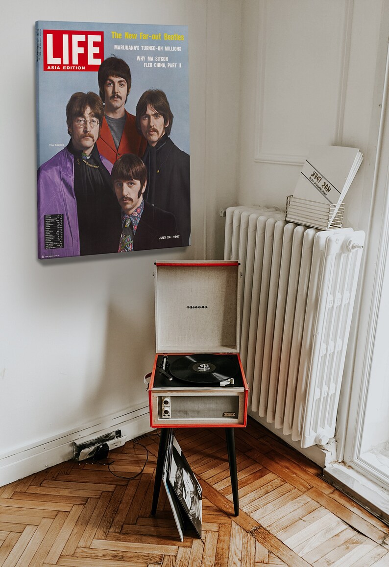 The Beatles Life Magazine 1967 Poster Print Canvas Metal - Etsy