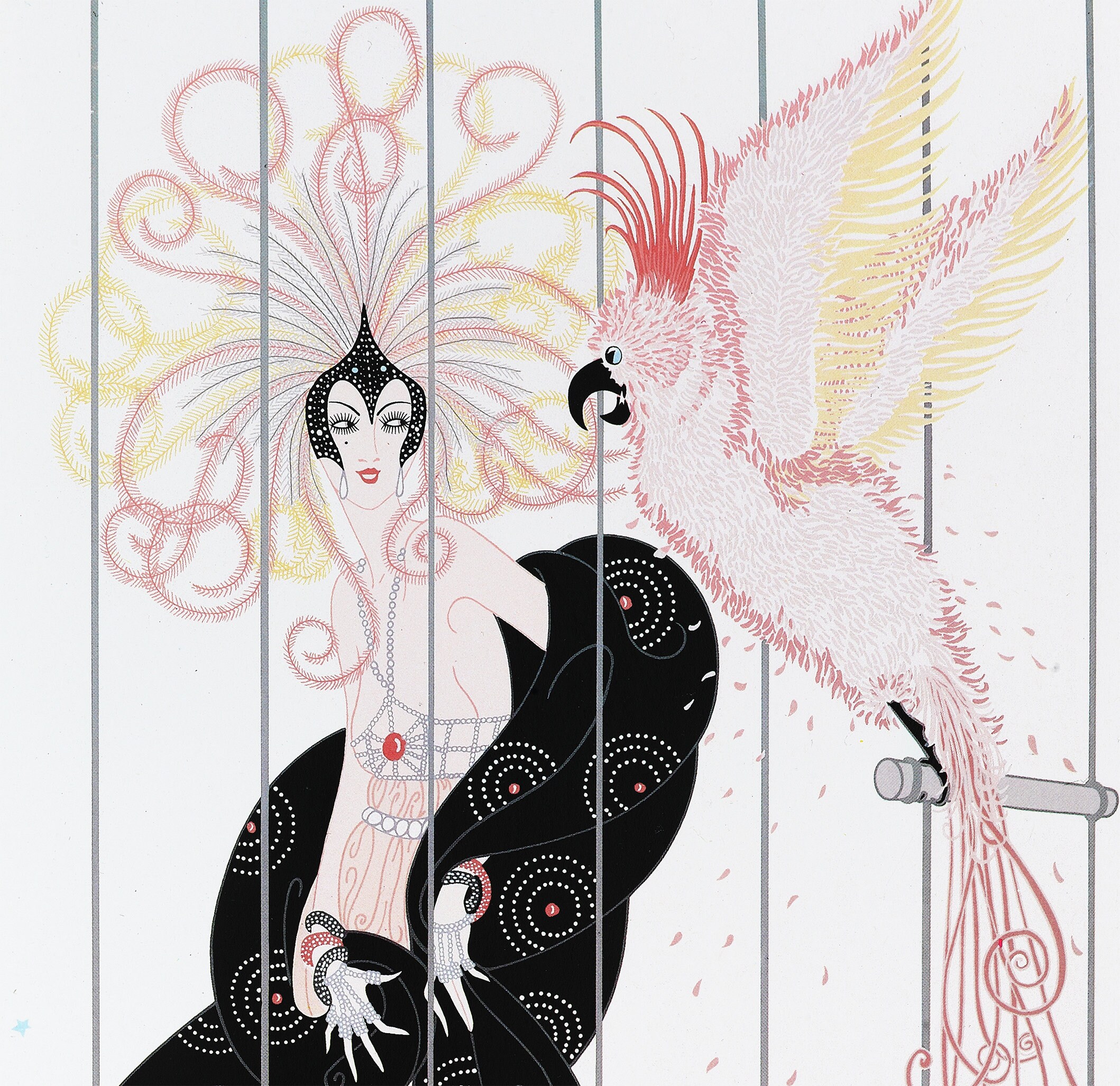 Erte: the Bird Cage - Art Deco Framed Canvas Print - Etsy