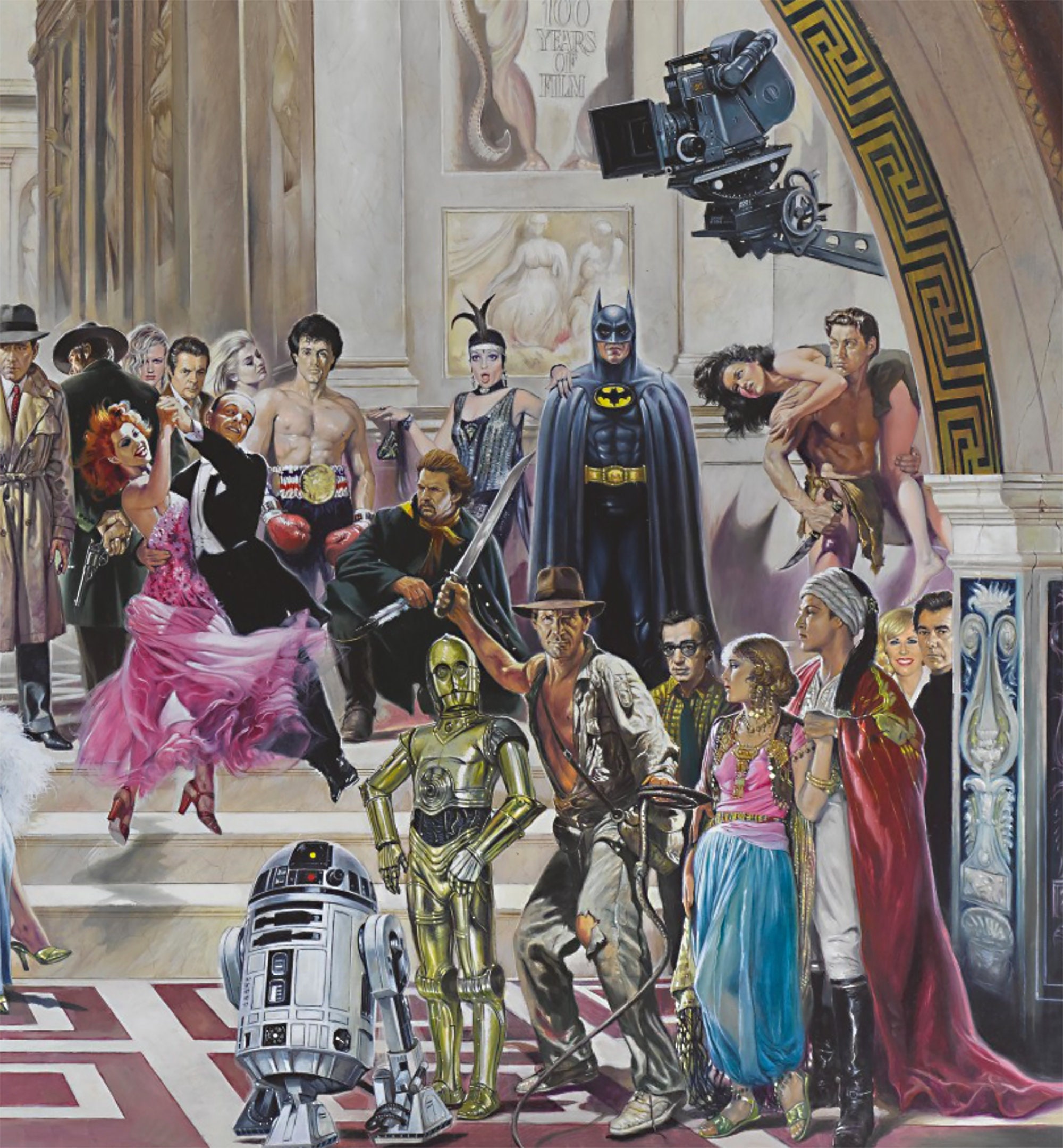 100 Years of Movies Print Canvas Renato Casaro Painters Work - Etsy