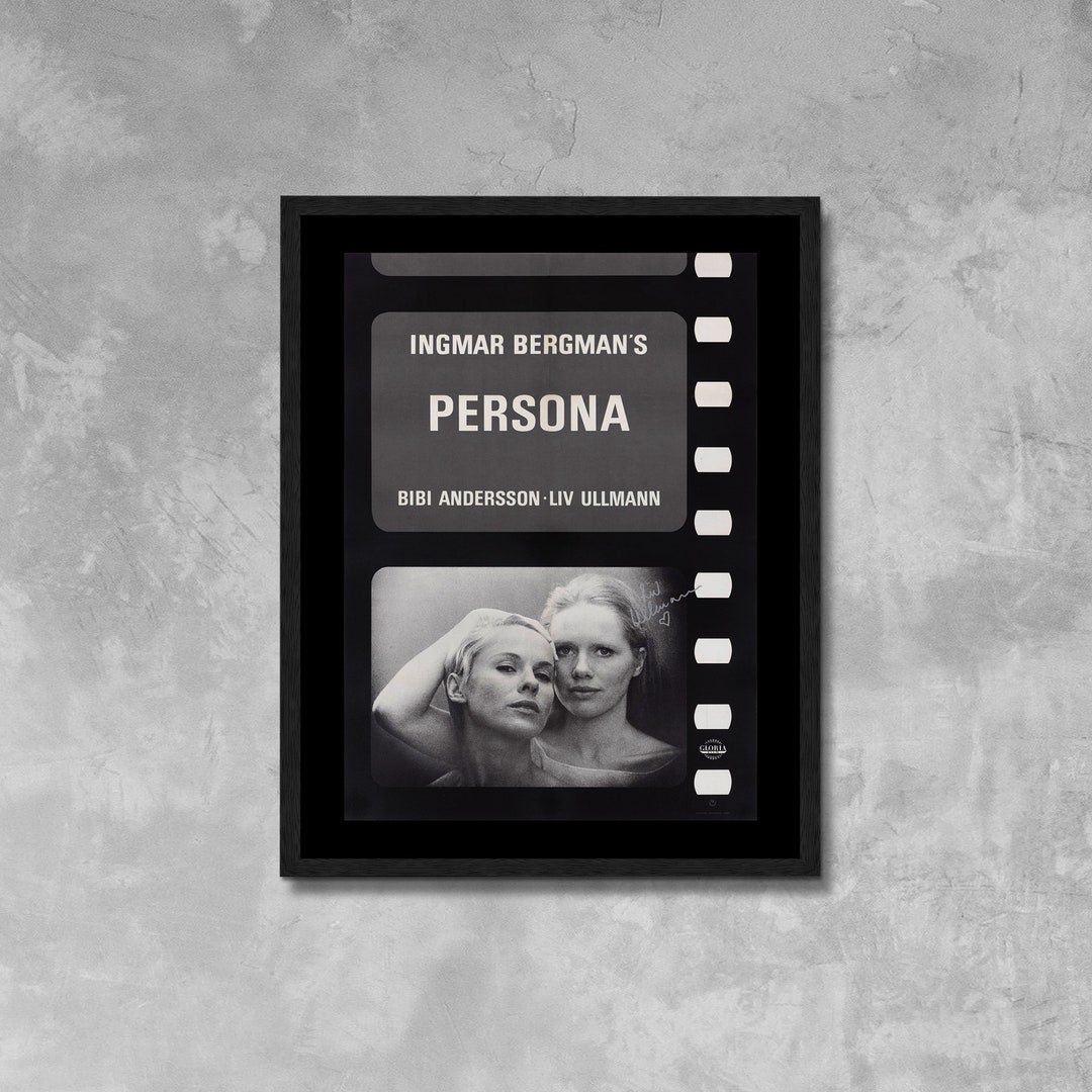 Persona Movie Poster Framed Canvas Print, Ingmar Bergman, Vintage ...