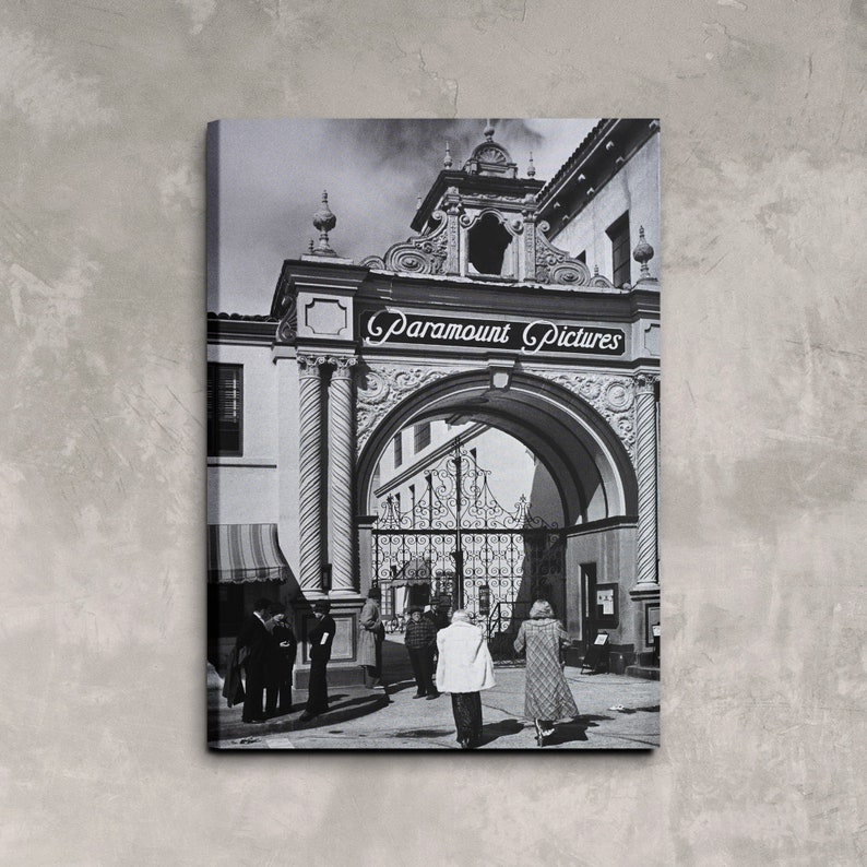 Paramount Pictures Gate Photo Poster Framed Canvas Print, Historical ...