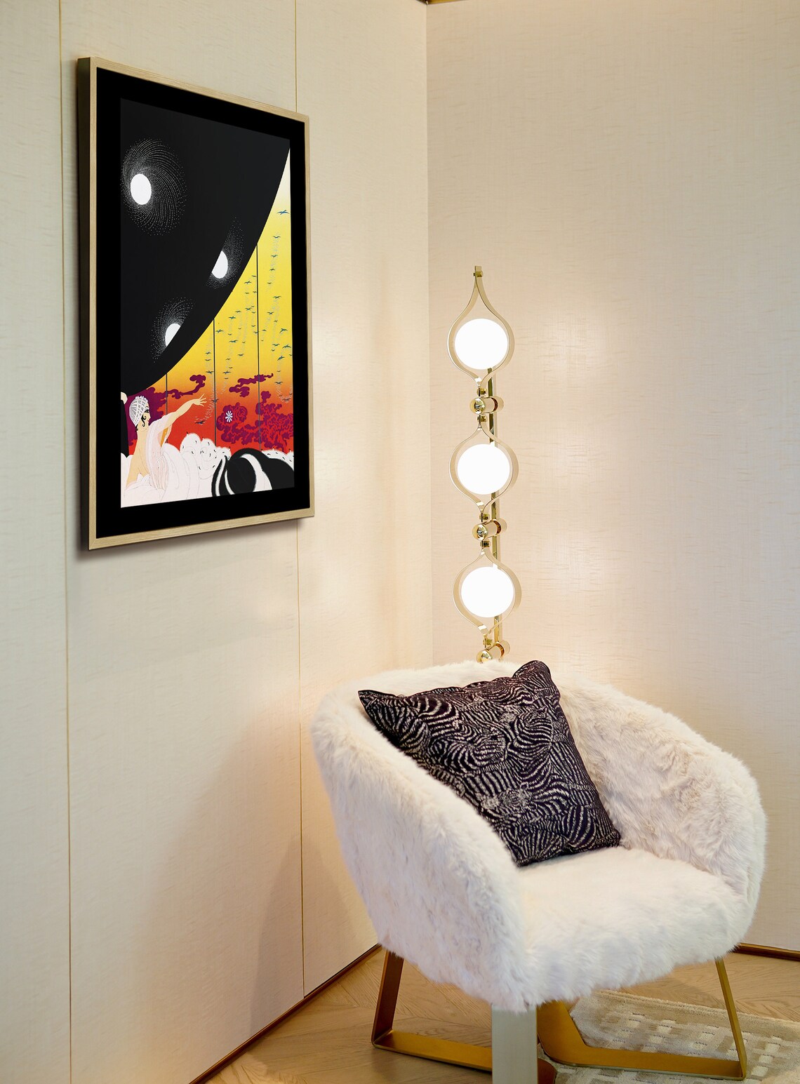 Erte 'coming of Spring' Framed Canvas Print: Art Deco Wall Art - Etsy