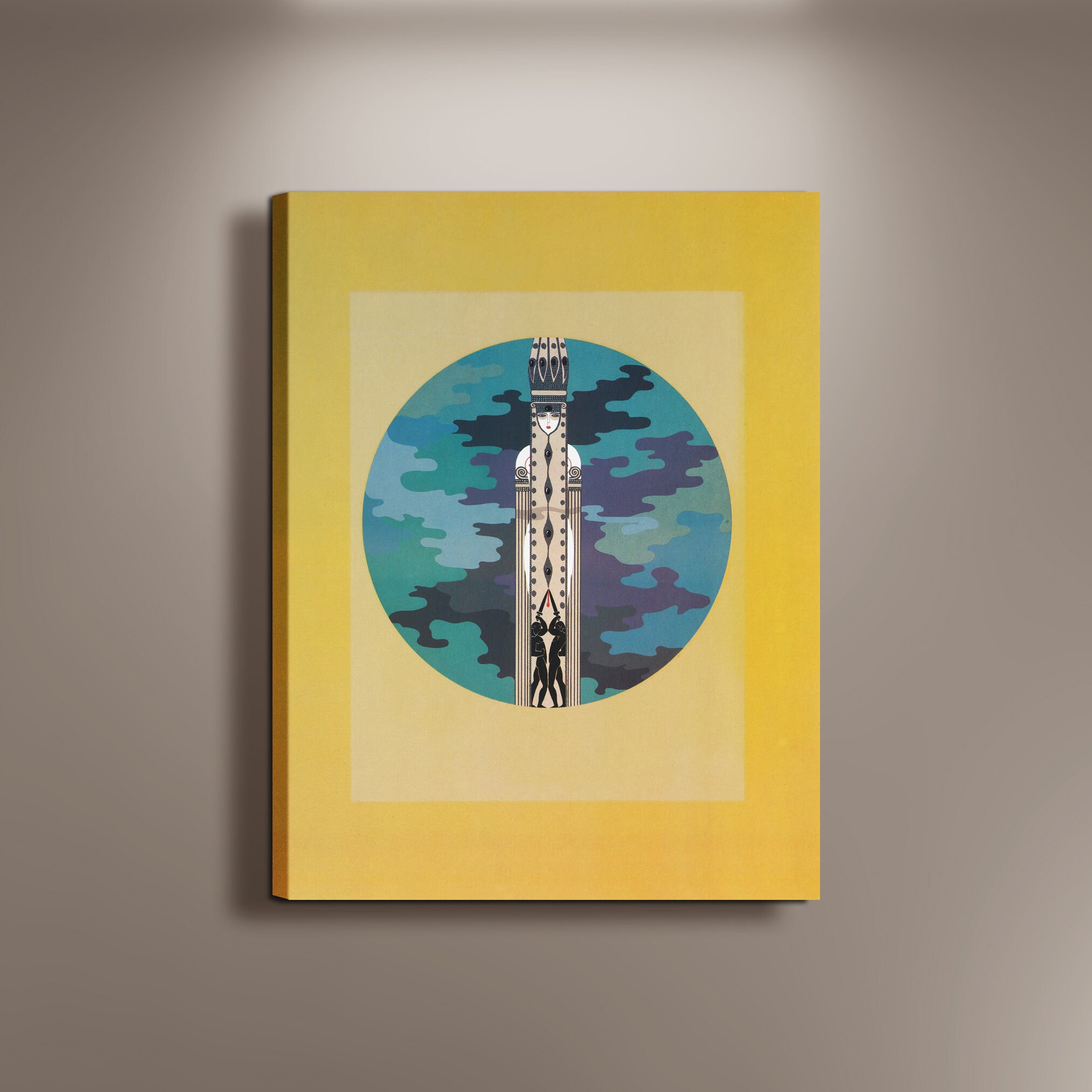 Erté Artwork L'indifference Poster Print Framed Canvas, Erte Poster ...