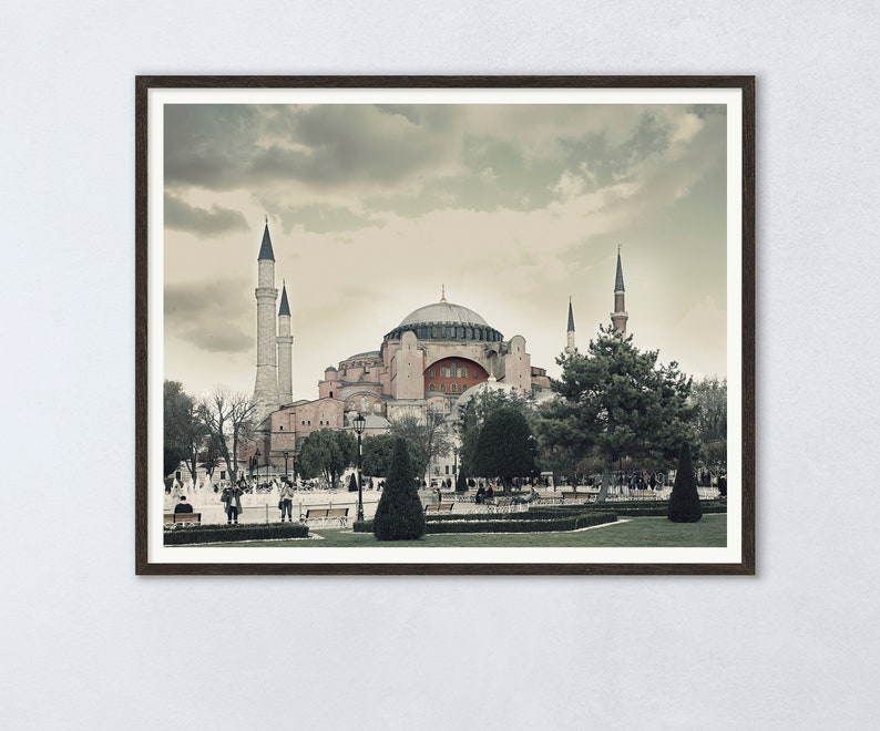 Hagia Sophia Museum Architecture Poster Byzantine Art Wall - Etsy