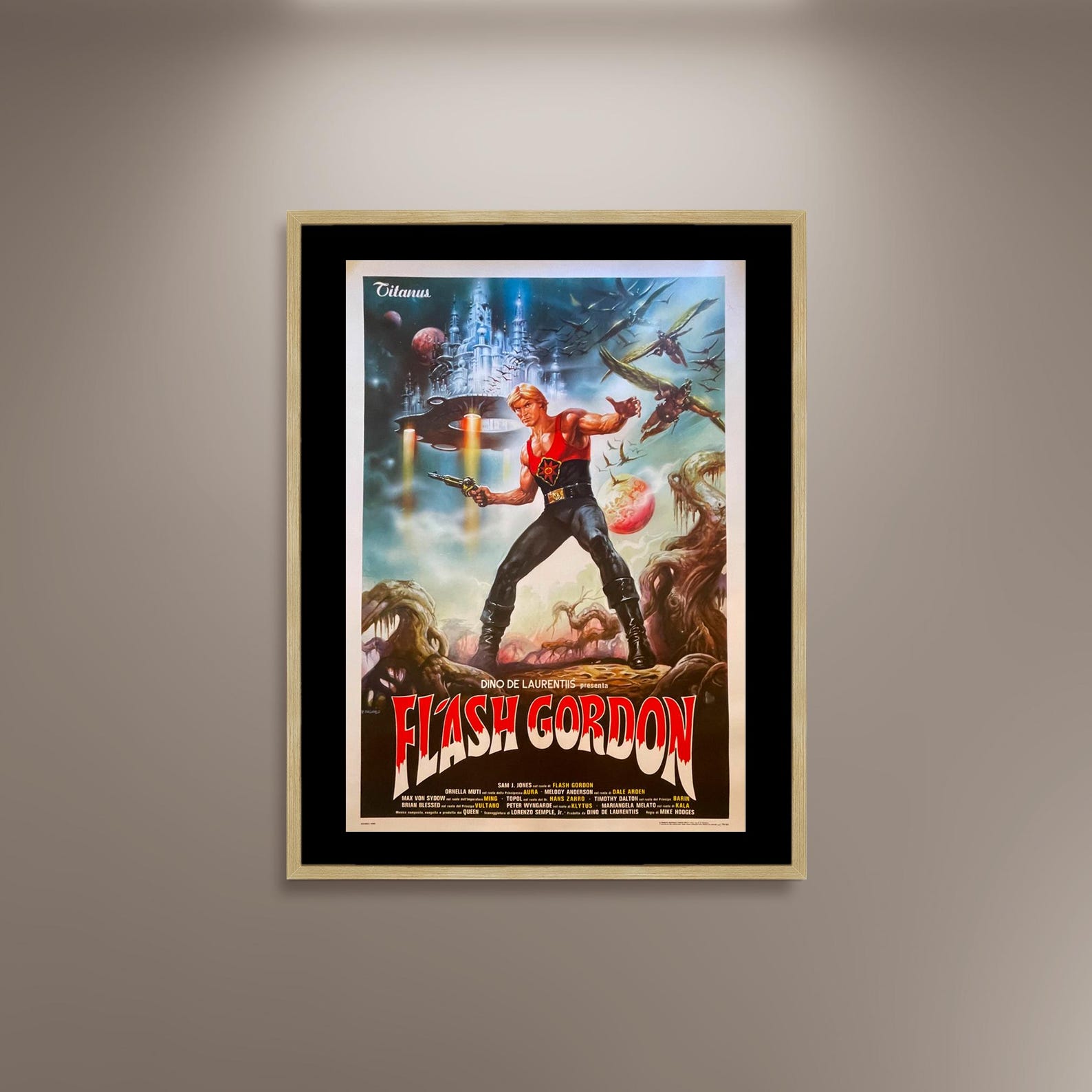 Flash Gordon Movie Poster Print: Framed Canvas Wall Art - Etsy