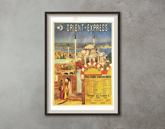 Orient Express Vintage Fine Art Print Poster Constantinople | Etsy