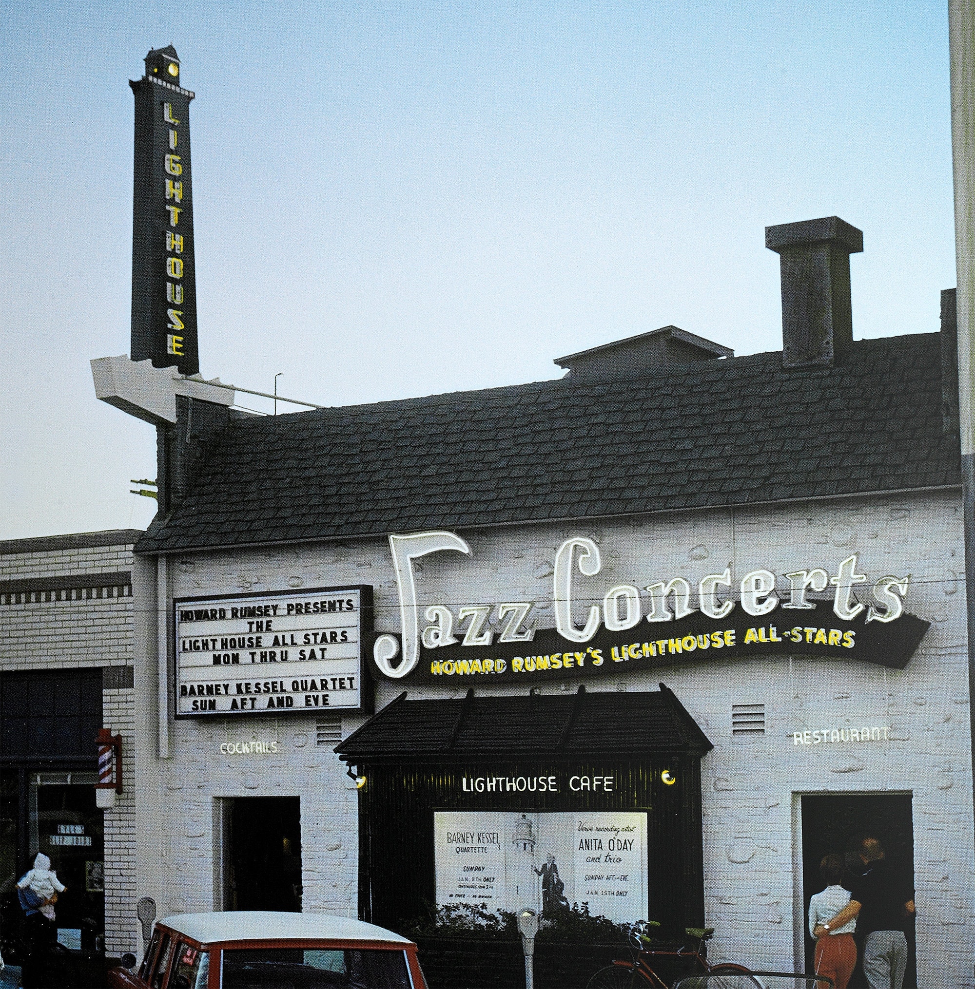 The Lighthouse Jazz Club Vintage Photo Poster Framed Canvas Print, Los ...