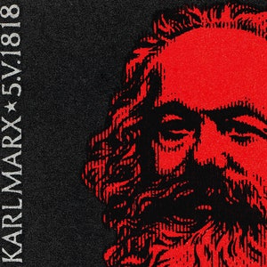 Karl Marx Stamp Art Print: German Fine Art Poster - Etsy