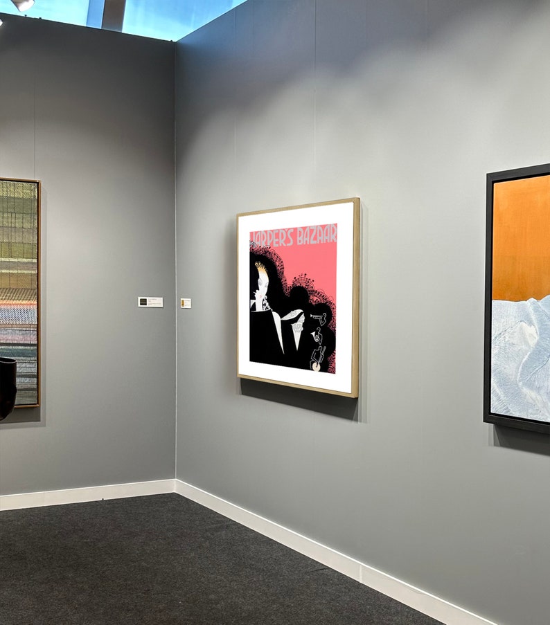 Erte Design for the Cover of Harpers Bazaar 1935 Poster - Etsy