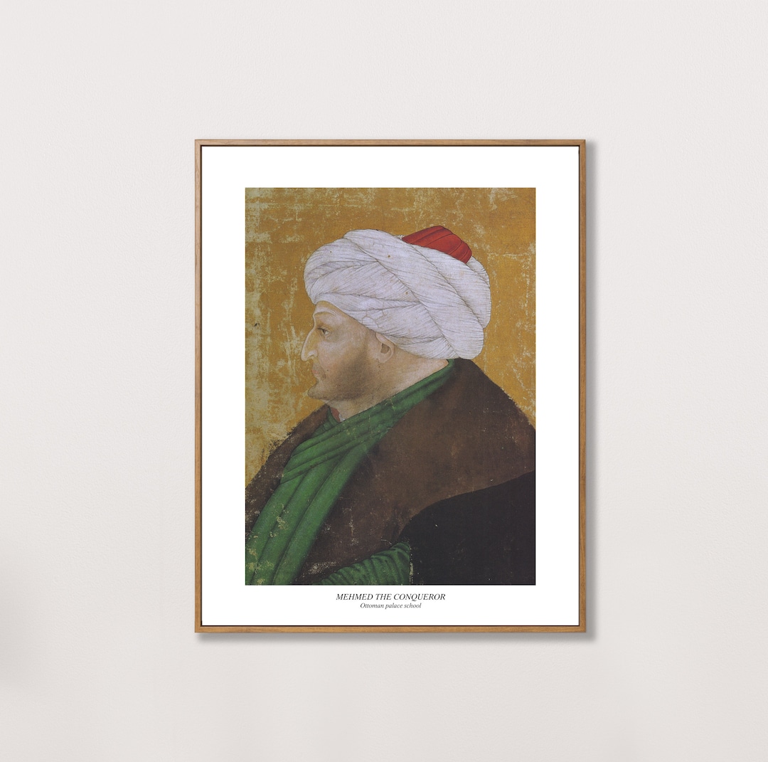 Mehmed the Conqueror Art Work Poster Framed Canvas Print, Islamic ...