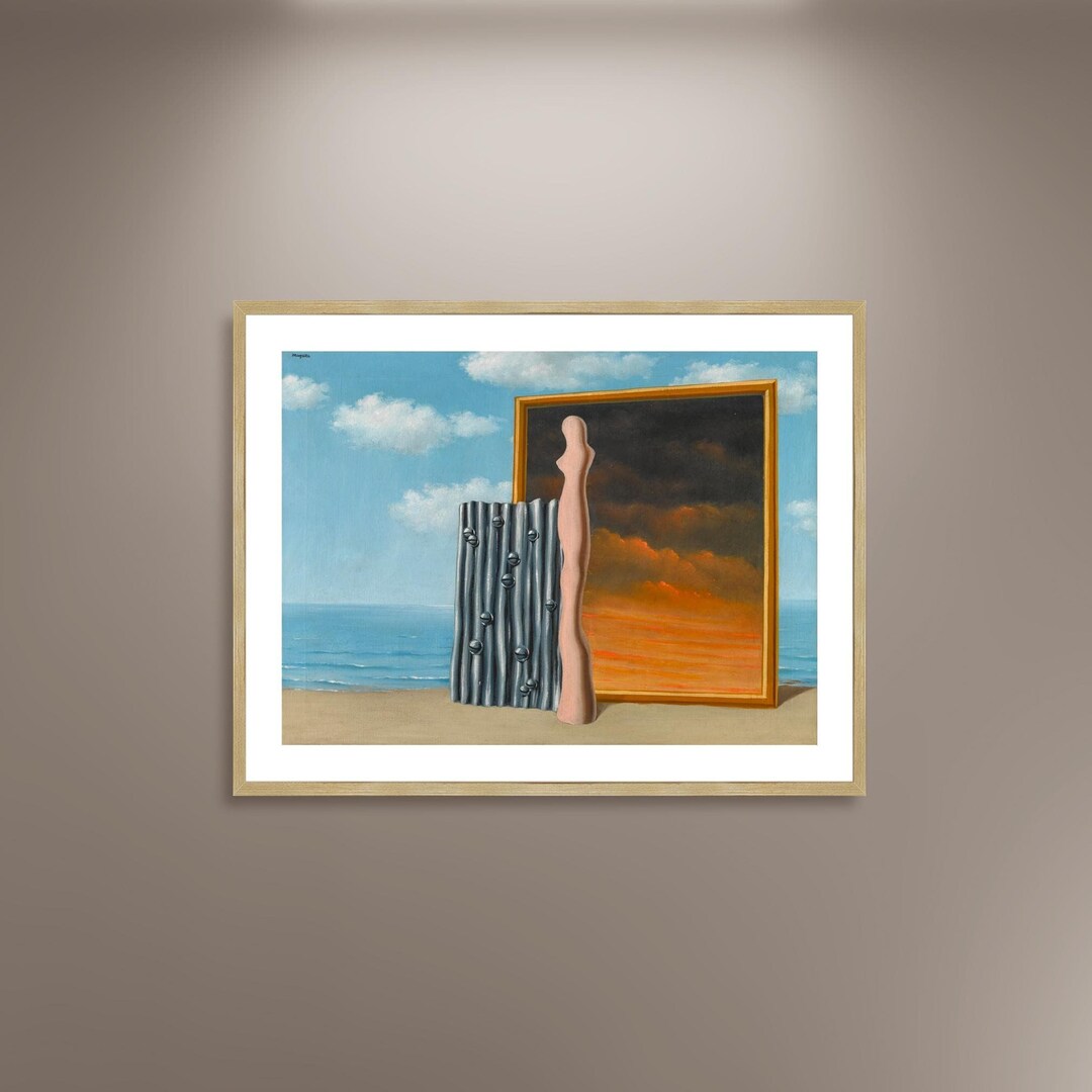 Composition on a Sea Shore, René Magritte Poster Print Framed Canvas ...
